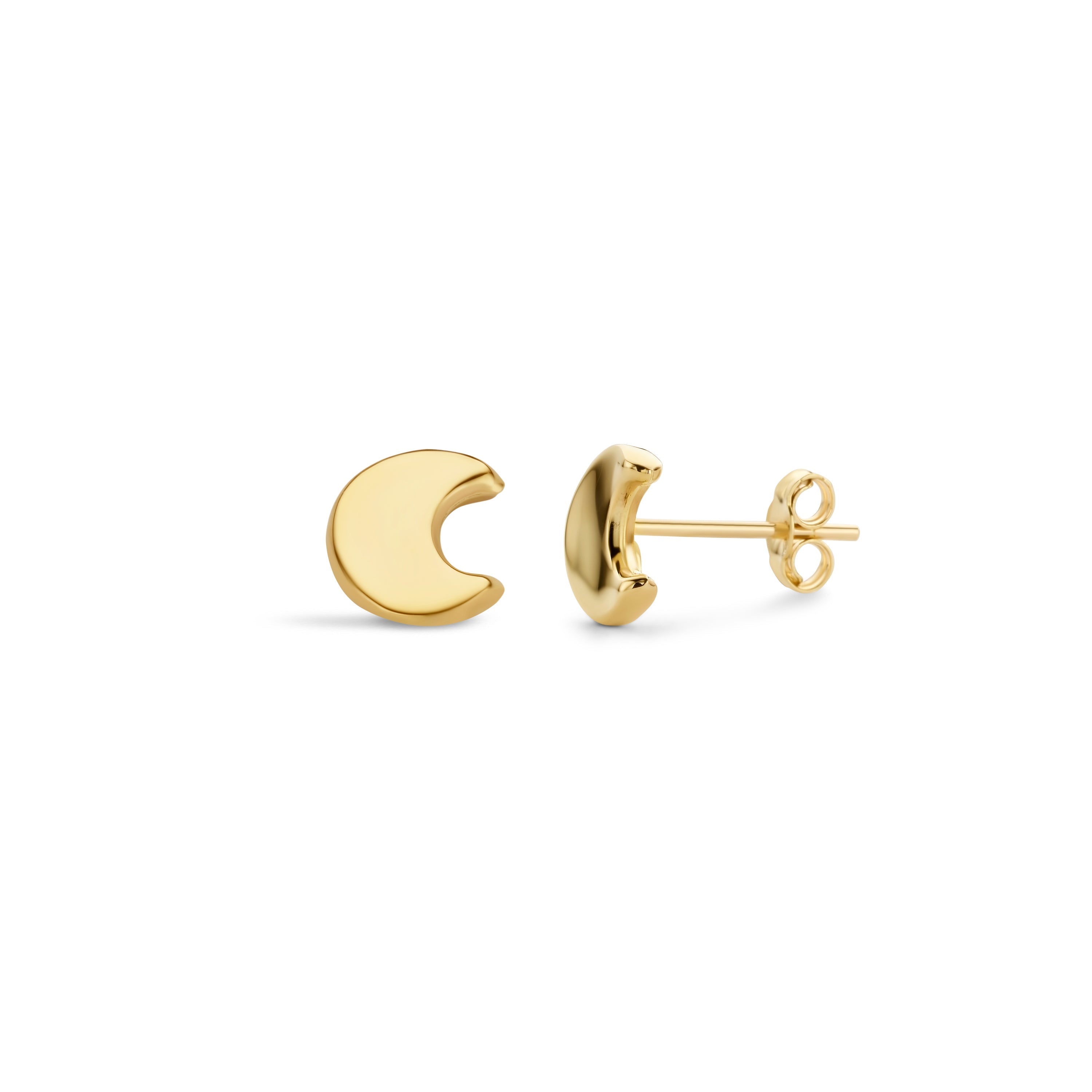 Millie la lune - Boucles d'oreilles en or – Olivia for Kids